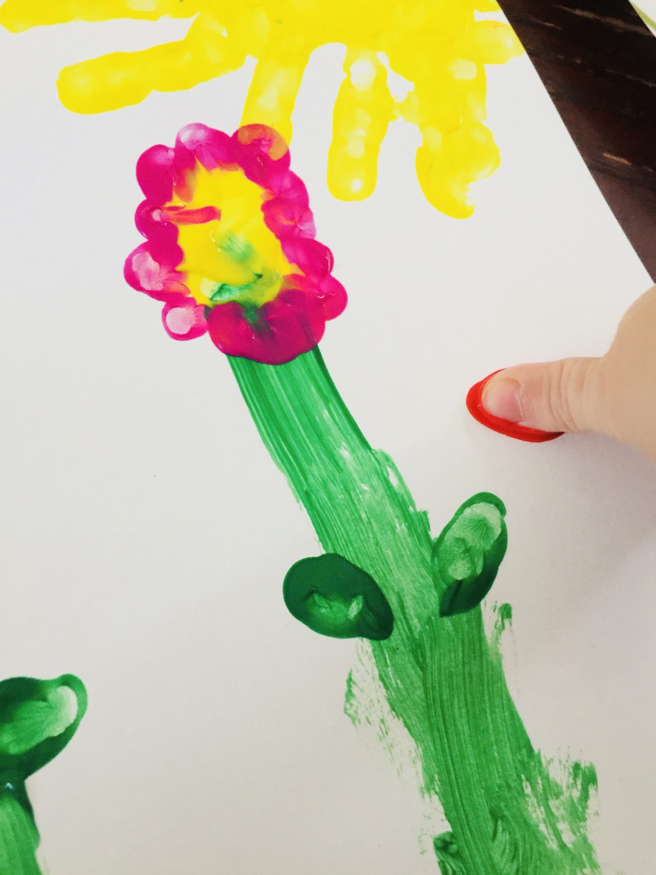 Flower Finger Painting For Toddlers! - Keep Calm And Mommy On