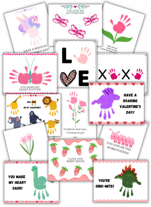 Valentine's Day Handprint Art Bundle - Keep Calm And Mommy On