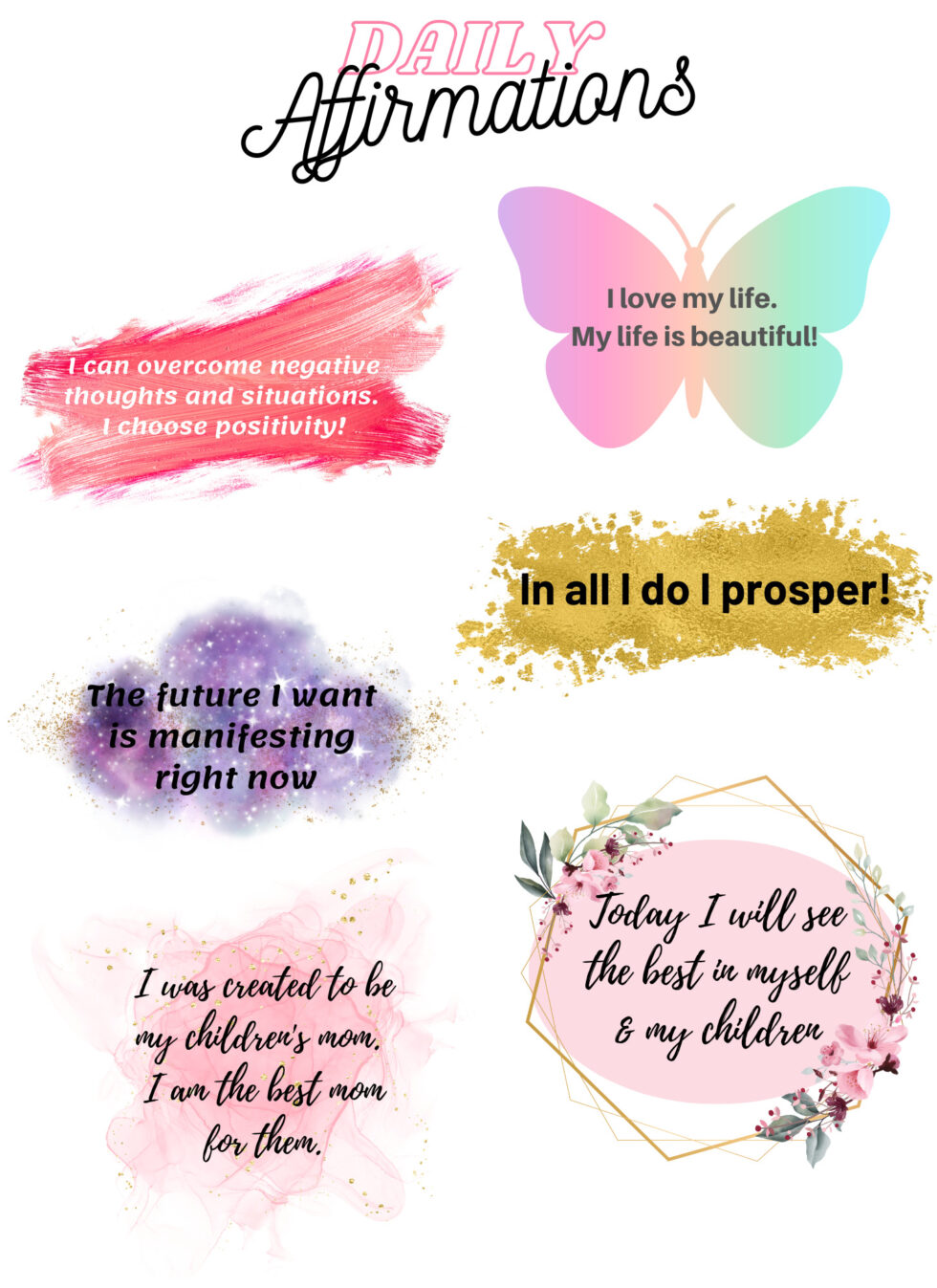 Affirmation Printables Discount - Keep Calm And Mommy On