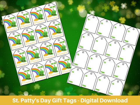 St. Patrick's Day Printable Gift Tags - Keep Calm And Mommy On