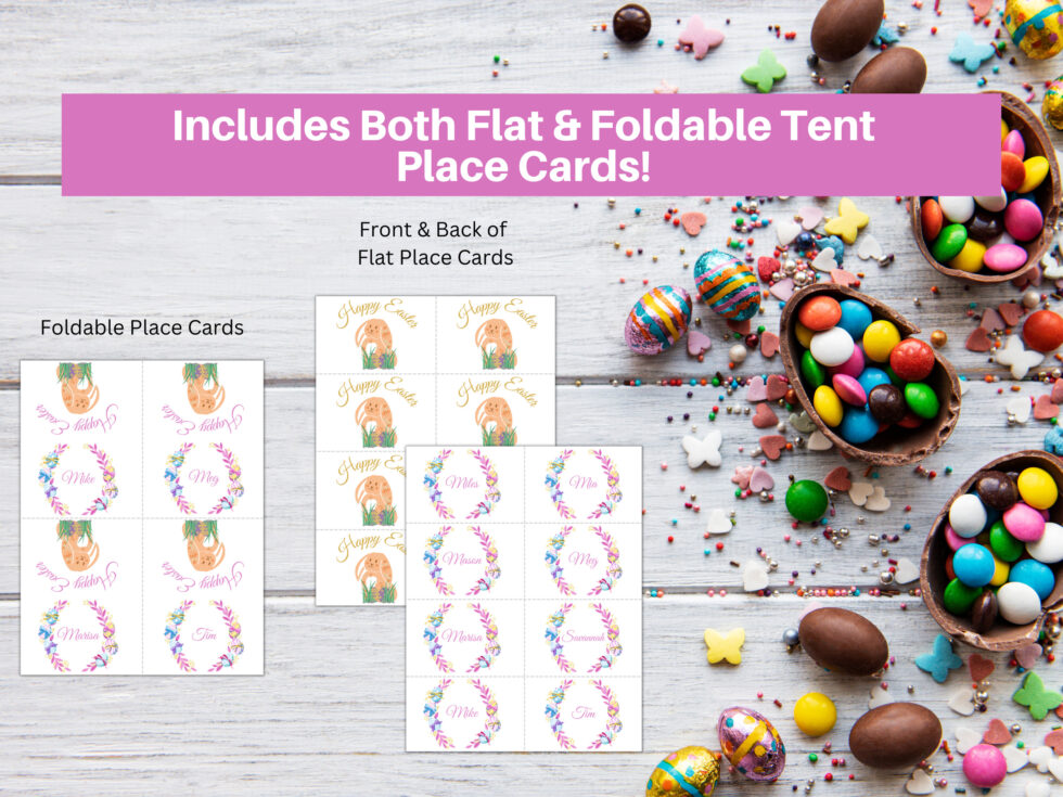 Easter Printable Place Cards - Keep Calm And Mommy On