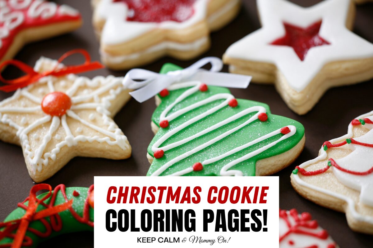 Christmas Cookie Coloring Pages - Keep Calm And Mommy On